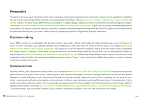 ENFJ - The Developers - Strengths and Weaknesses