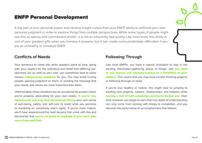 ENFP - The Enthusiasts - Strengths and Weaknesses