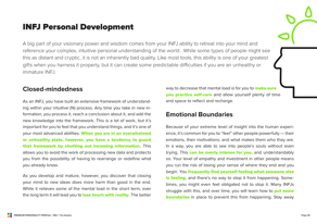 INFJ - The Guides - Strengths and Weaknesses