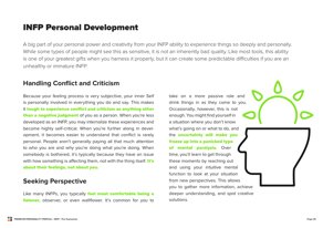 INFP - The Humanists - Career