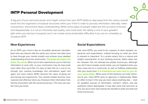 INTP - The Conceptualizers - Strengths and Weaknesses