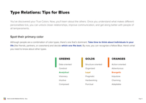 True Colours - Orange - My Personality Test